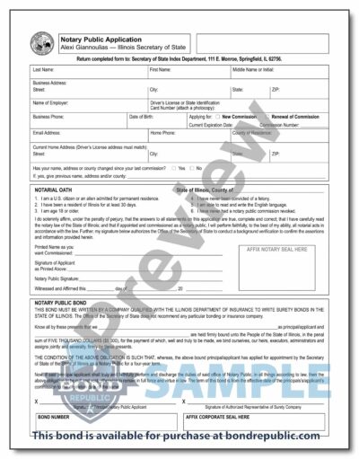 Illinois Notary Bond | Bond Republic