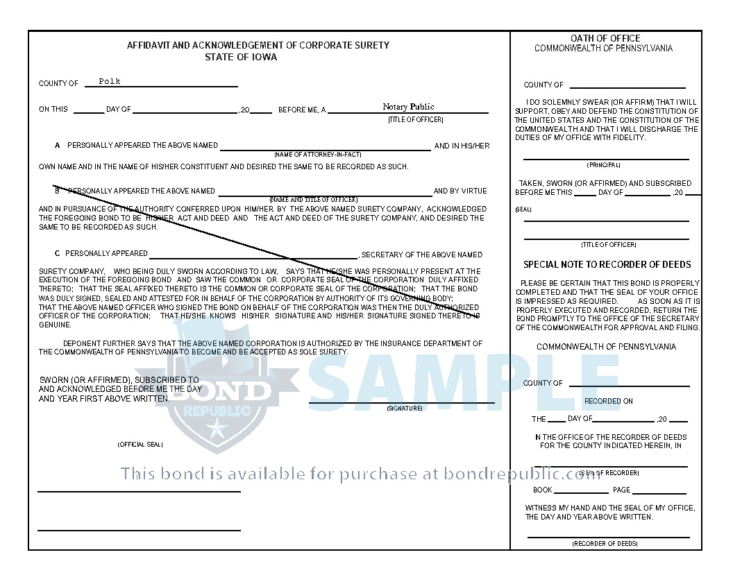 $10,000 Pennsylvania Notary Bond | Bond Republic